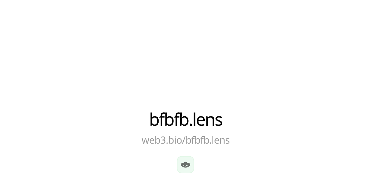 bfbfb.lens Lens Profile - Web3.bio