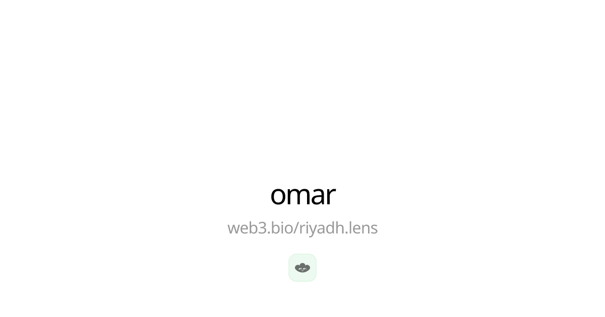 omar (riyadh.lens) Lens Profile - Web3.bio