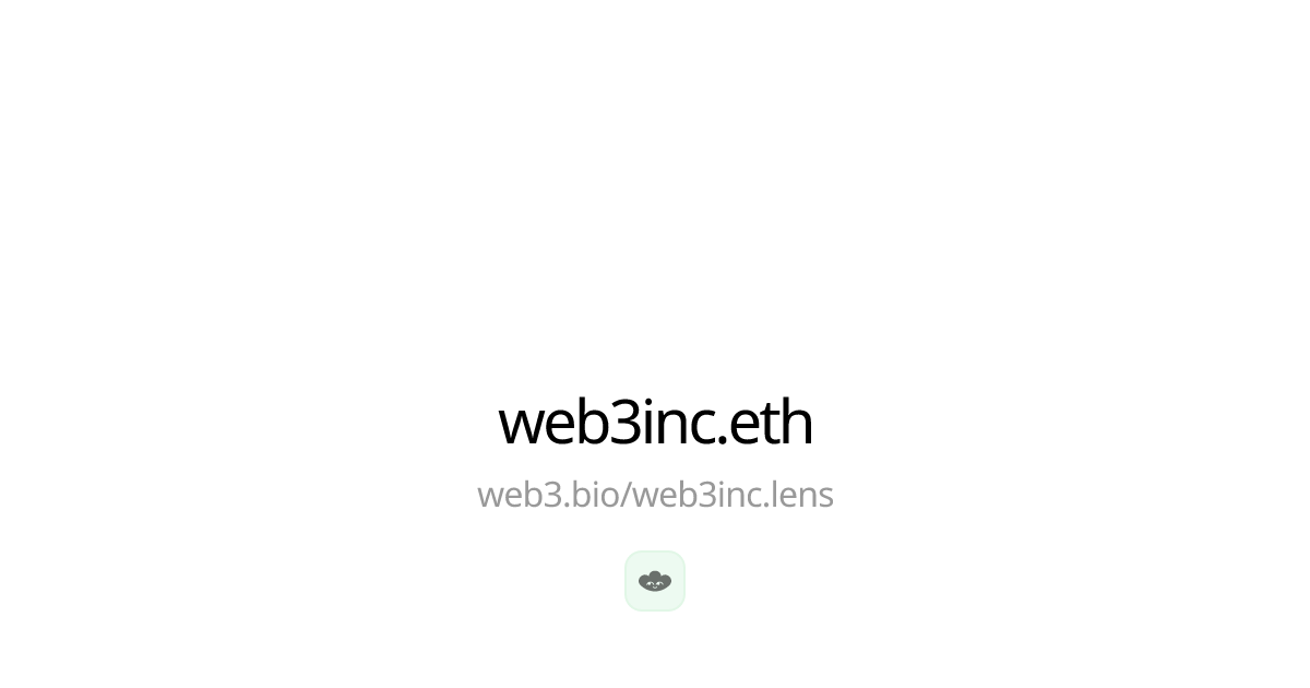 web3inc.eth (web3inc.lens) Lens Profile - Web3.bio